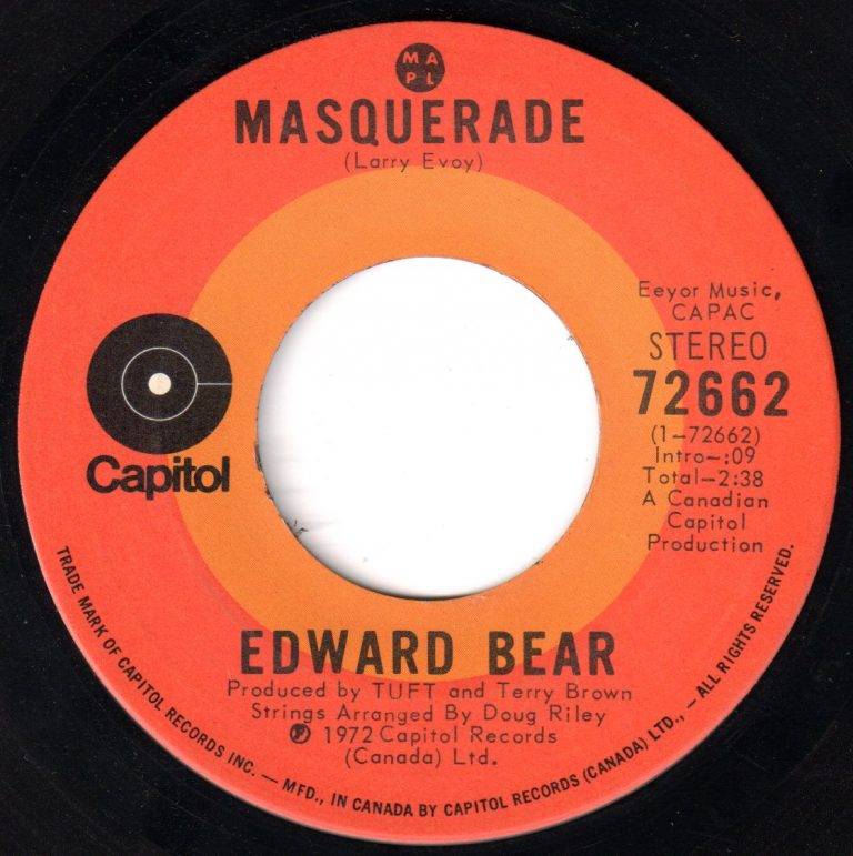 Masquerade by Edward Bear - 1972 Hit Song - Vancouver Pop Music ...