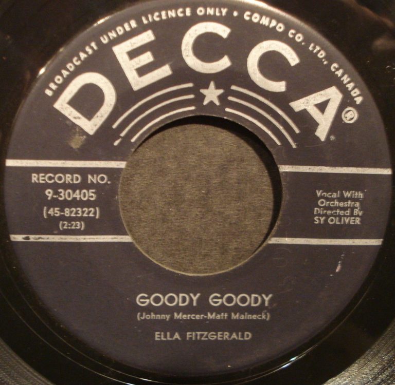 Goody Goody by Ella Fitzgerald - 1957 Hit Song - Vancouver Pop Music ...