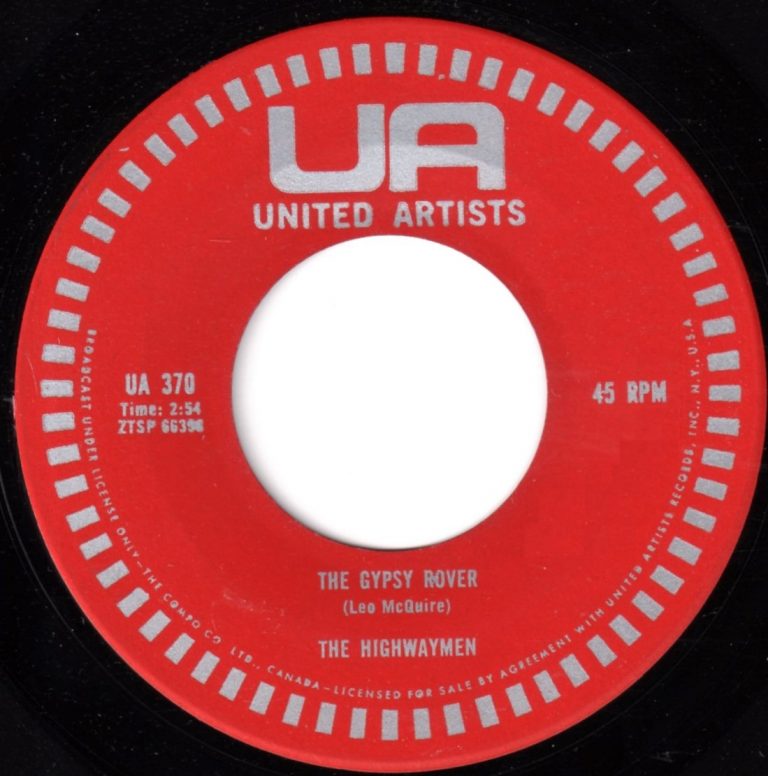 The Gypsy Rover by The Highwaymen - 1961 Hit Song - Vancouver Pop Music ...