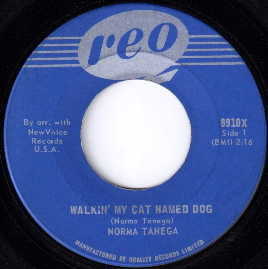 Walking My Cat Named Dog by Norma Tanega - 1966 Hit Song - Vancouver ...