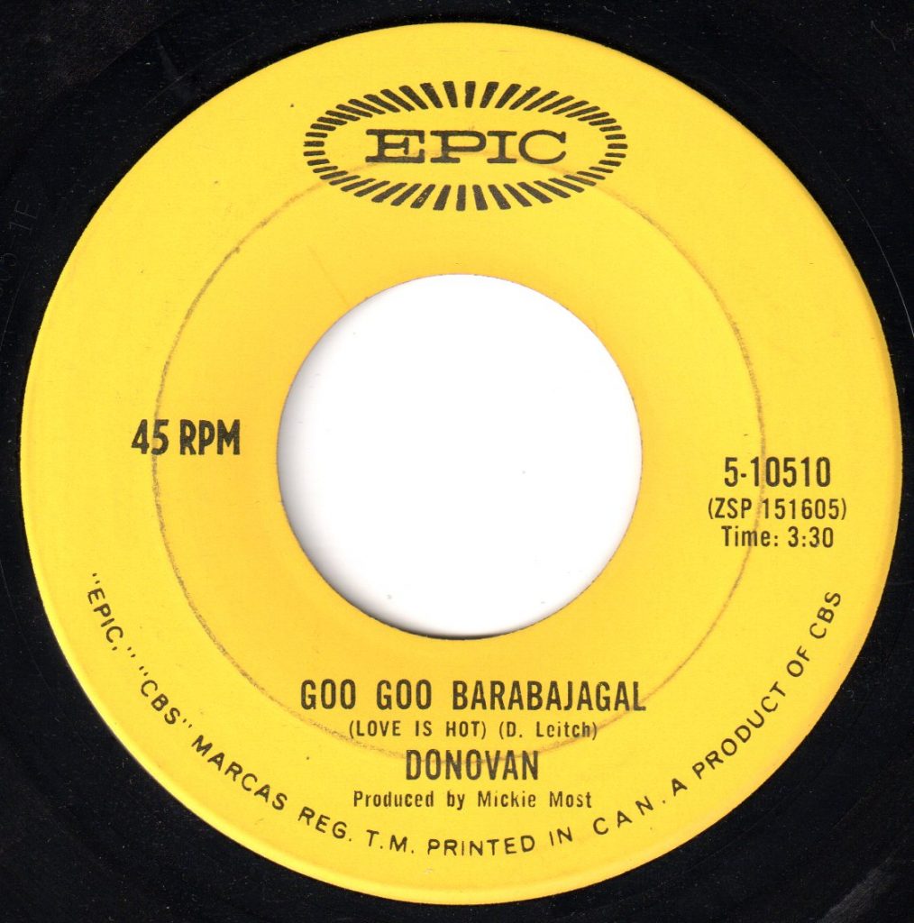 Barabajagal by Donovan - 1969 Hit Song - Vancouver Pop Music Signature ...