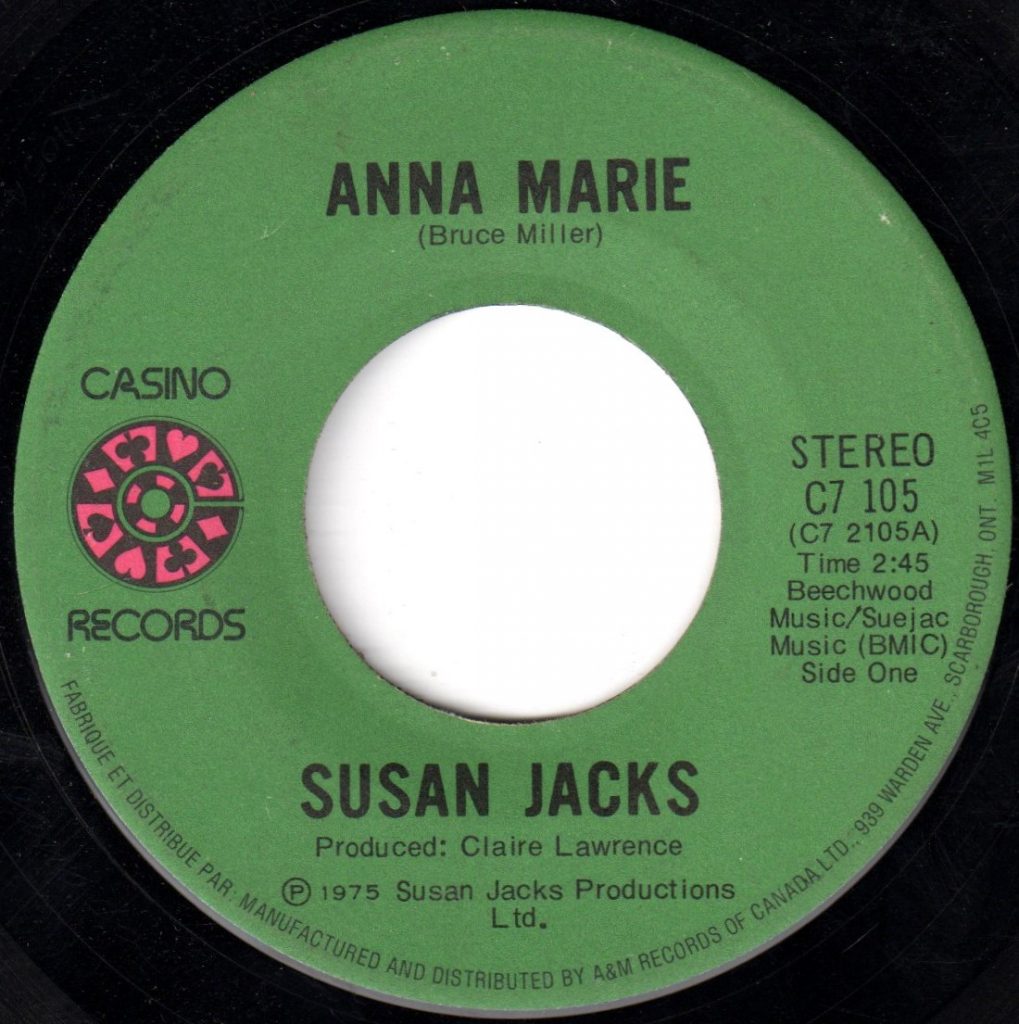 Anna Marie by Susan Jacks - 1975 Hit Song - Vancouver Pop Music ...