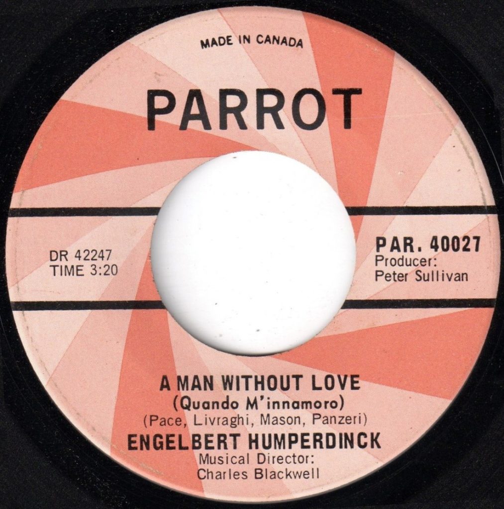 A Man Without Love by Engelbert Humperdinck - 1968 Hit Song - Vancouver ...