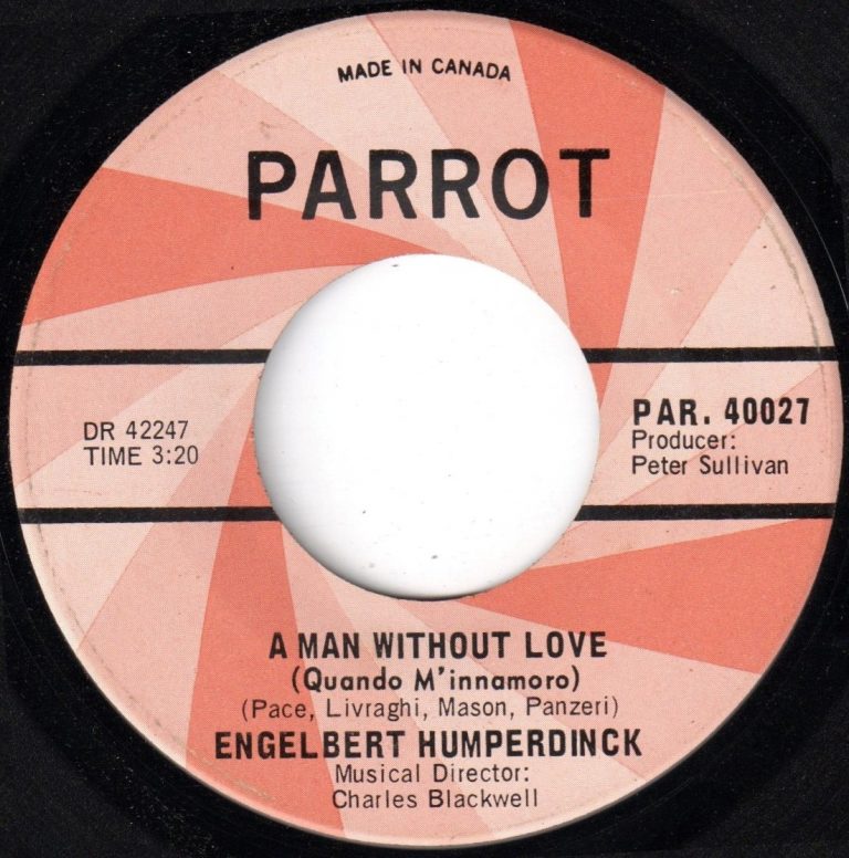A Man Without Love by Engelbert Humperdinck - 1968 Hit Song - Vancouver ...