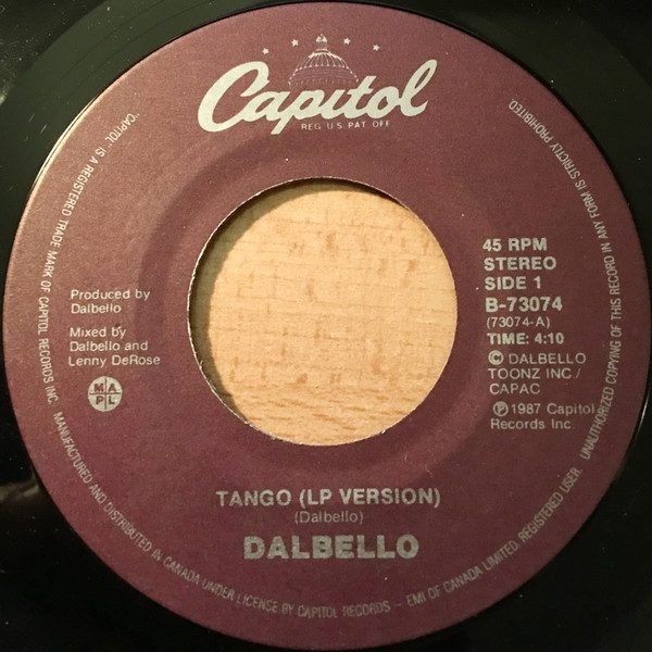 Tango by Dalbello - 1989 Hit Song - Vancouver Pop Music Signature Sounds