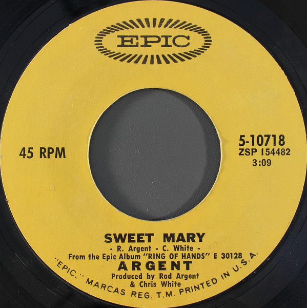 Sweet Mary by Argent - 1971 Hit Song - Vancouver Pop Music Signature Sounds