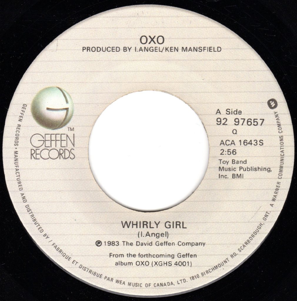 Whirly Girl by OXO - 1983 Hit Song - Vancouver Pop Music Signature Sounds