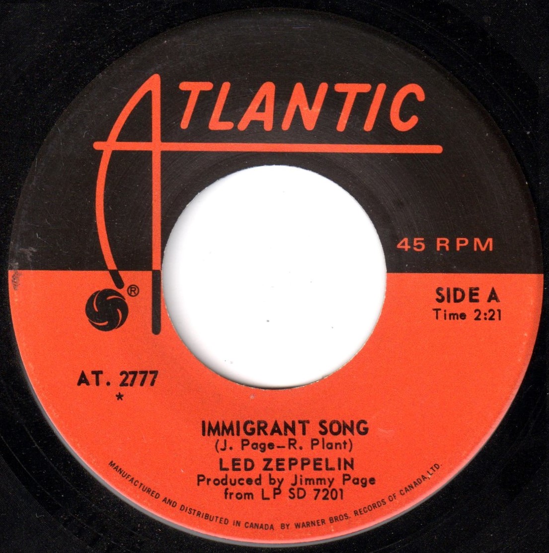 Immigrant Song by Led Zeppelin - 1971 Hit Song - Vancouver Pop Music Signature Sounds