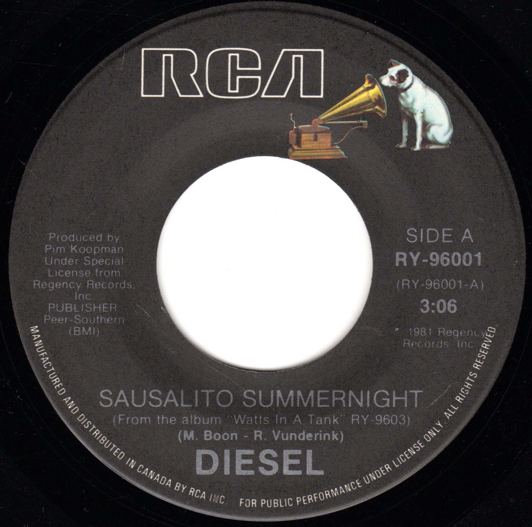 Sausalito Summernight by Diesel - 1981 Hit Song - Vancouver Pop Music ...