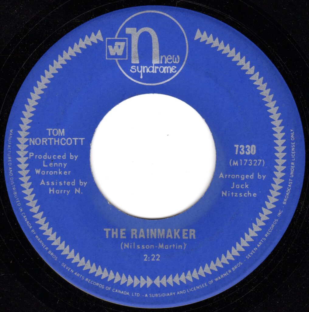 The Rainmaker by Tom Northcott - 1969 Hit Song - Vancouver Pop Music ...