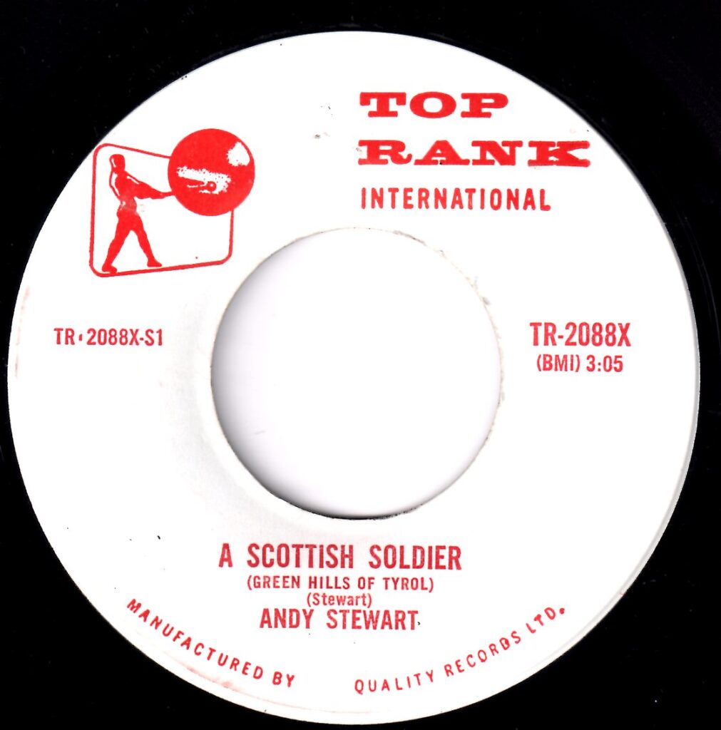A Scottish Soldier by Andy Stewart - 1961 Hit Song - Vancouver Pop ...