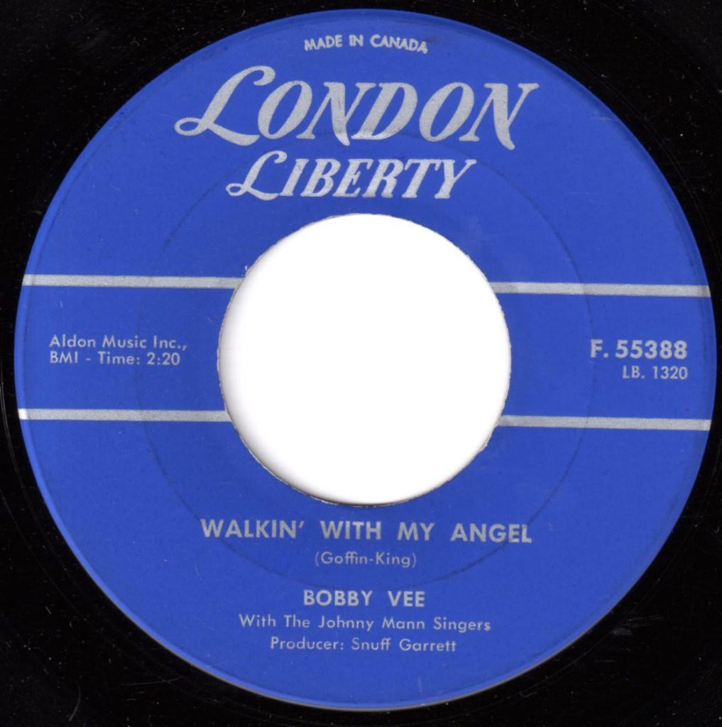Walking With My Angel by Bobby Vee - 1961 Hit Song - Vancouver Pop ...