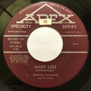 Mary Lou by Ronnie Hawkins - 1959 Hit Song - Vancouver Pop Music ...