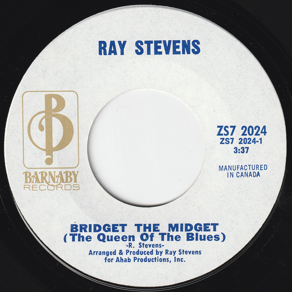 Bridget the Midget by Ray Stevens - 1971 Hit Song - Vancouver Pop Music ...