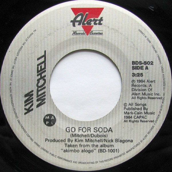 Go For Soda by Kim Mitchell - 1984 Hit Song - Vancouver Pop Music ...